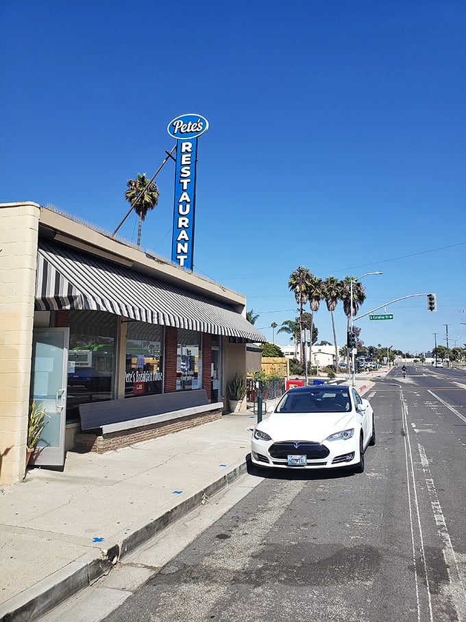 That vintage sign isn't just decoration &ndash; it's a beacon calling breakfast lovers home to comfort. 