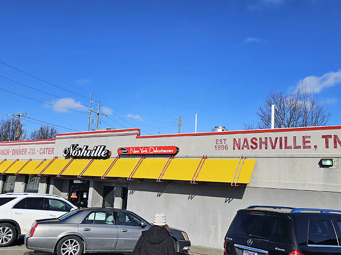 Those bright yellow awnings aren't just eye-catching&mdash;they're like a beacon guiding hungry souls to their New York deli salvation in Nashville.