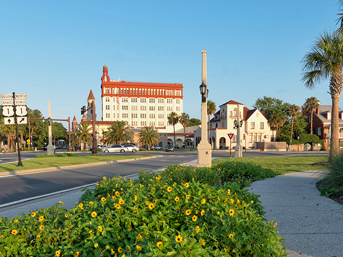 St. Augustine's skyline whispers tales of 450 years of history, where Spanish colonial architecture meets Florida sunshine in America's oldest city.