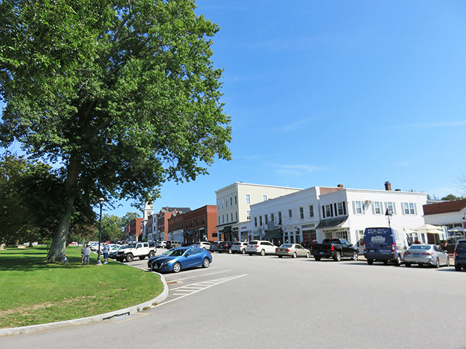 Main Street Essex in autumn glory &ndash; where Norman Rockwell paintings come to life and every building seems to whisper seafaring tales from centuries past.