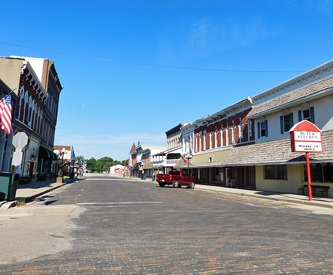 Arcola's Main Street feels like a movie set where time decided to take a leisurely stroll rather than its usual sprint.