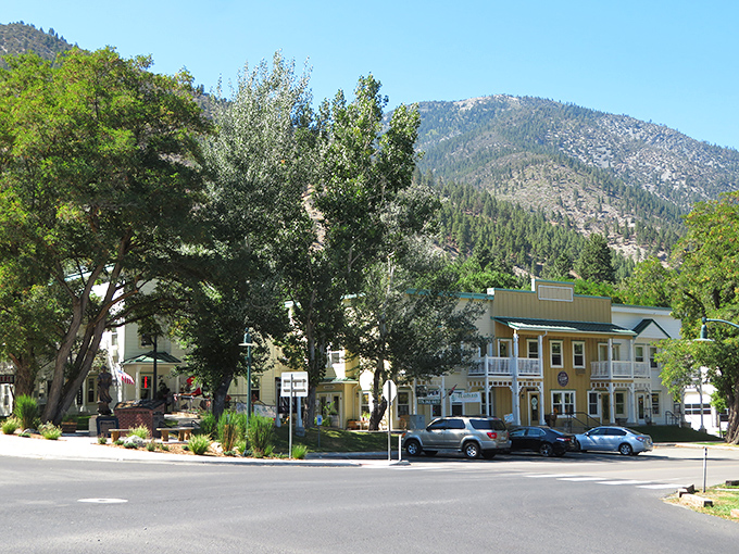 Genoa's main street offers that perfect small-town tableau &ndash; where mountains stand guard and time seems to slow its hurried pace.