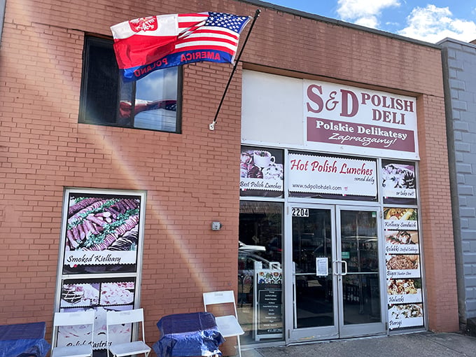 The red brick fa&ccedil;ade with Polish and American flags fluttering above says it all: cultural diplomacy has never tasted so good. Welcome to pierogi paradise.