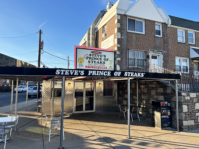 The kingdom where cheesesteak dreams come true. Steve's iconic storefront in Northeast Philly stands as a beacon for sandwich pilgrims seeking meaty enlightenment.