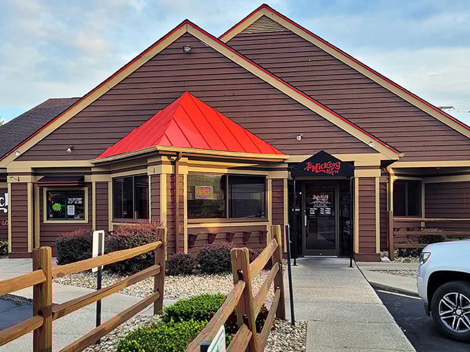 The unassuming exterior of Hickory House belies the carnivorous paradise within. Like finding a treasure map in your junk drawer.