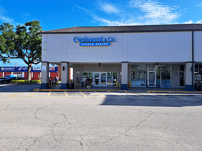 The charming storefront of Croissant & Co belies the buttery treasures waiting inside this Venice, Florida gem.
