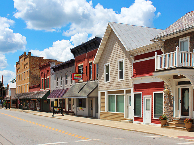 Main Street magic! Utica's historic downtown showcases a perfect blend of architectural styles that tell the story of small-town America through its well-preserved facades.