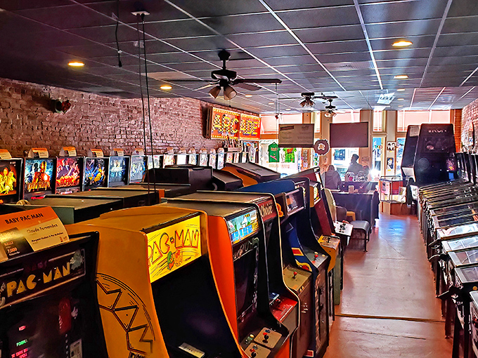 Step into the time machine! Replay Museum's rows of blinking, beeping pinball machines create an electric atmosphere that instantly transports you back to simpler times.