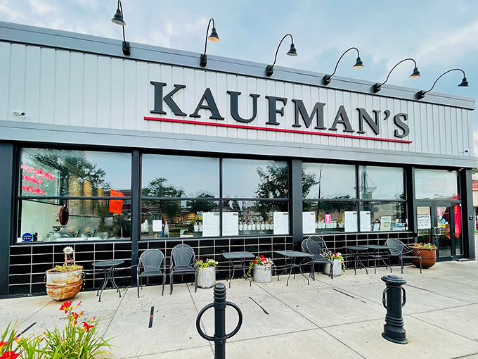 The unassuming exterior of Kaufman's belies the culinary treasures within. Like finding a diamond in the suburban rough, this Skokie institution promises delicious revelations.