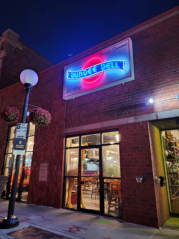 Welcome to Dundee Dell, where history and hunger collide! This brick facade has been serving up smiles and sandwiches since FDR was in office.