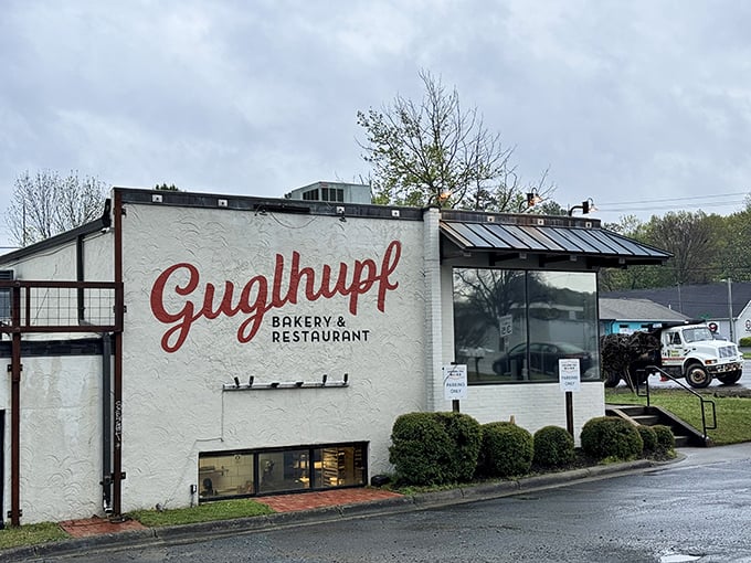 A slice of Bavaria in Durham! This charming outdoor patio is where lederhosen meets Southern hospitality, complete with red umbrellas that pop like cherry tomatoes in a garden salad.