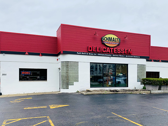 Welcome to Schmaltz, where the exterior is as unassuming as Clark Kent, but inside? Pure sandwich superhero headquarters.