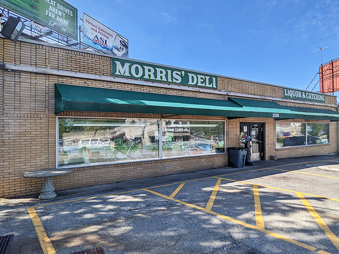 The unassuming brick exterior of Morris Deli hides culinary treasures within. Like finding a diamond in your grandmother's junk drawer.