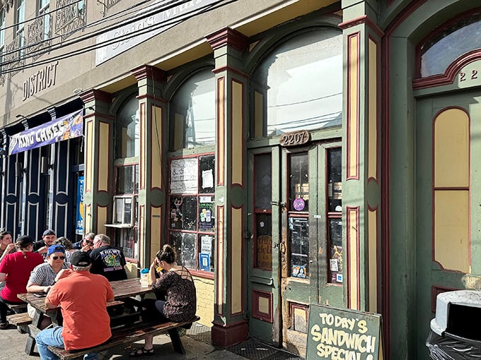 Stein's Market & Deli stands proudly on Magazine Street, a New York-style sanctuary in the heart of New Orleans. Those pedicabs know where the good stuff is!