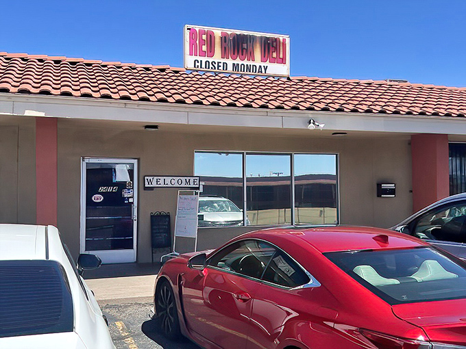 The unassuming exterior of Red Rock Deli might not stop traffic, but trust me&mdash;what's inside will stop you in your tracks. Culinary treasures await!