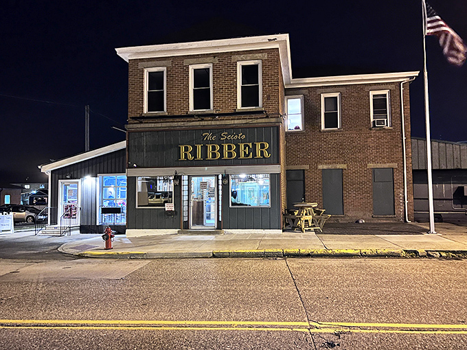 The humble brick exterior of Scioto Ribber belies the carnivorous paradise waiting inside, where meat masterpieces have been perfected for decades.