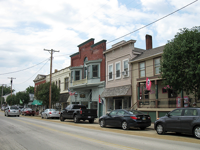 American flags flutter proudly along Waynesville's Main Street, where historic homes stand like sentinels of a more gracious era. Norman Rockwell couldn't have painted it better.