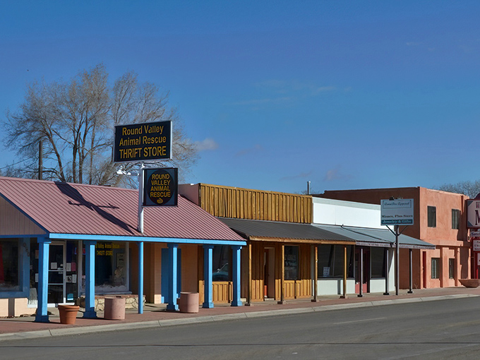 Main Street Springerville unfolds like a Norman Rockwell painting where people still wave from pickup trucks.