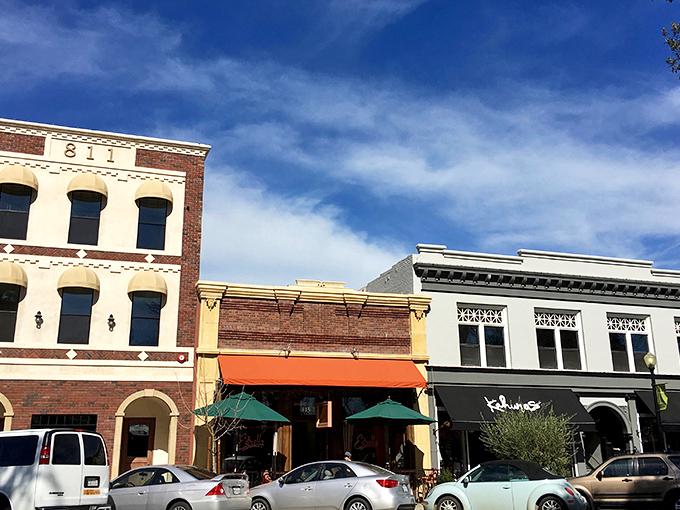 Downtown charm without downtown prices. This historic building houses boutique shops where locals actually shop, not just tourist traps selling overpriced magnets.