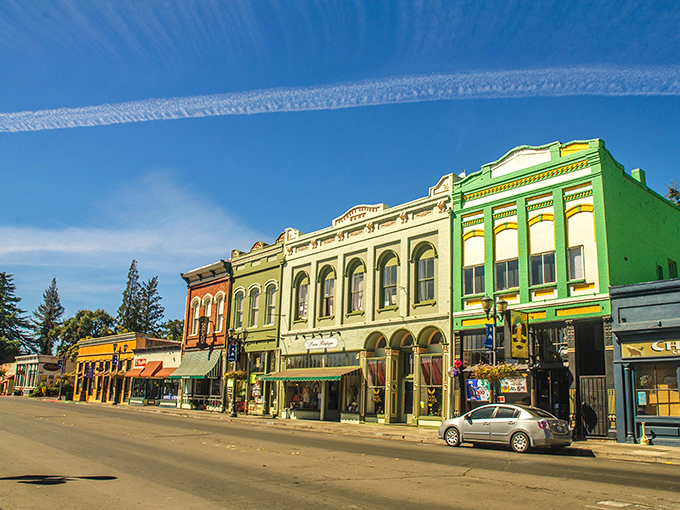 Main Street's candy-colored facades aren't just Instagram bait&mdash;they're living history where locals still gather for gossip and surprisingly good pizza.