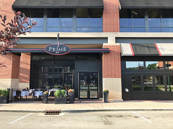The unassuming brick exterior of Prime 47 hides a carnivore's paradise within. Like finding a diamond in a strip mall, this Carmel gem beckons with understated elegance.