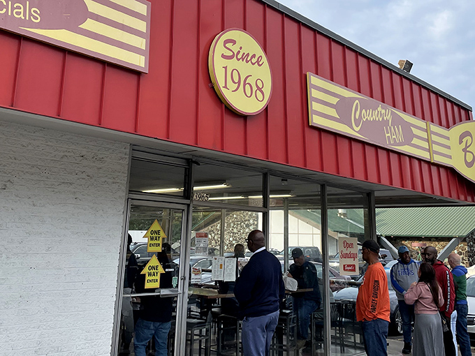 The iconic red exterior and towering sign promising "HOT COUNTRY HAM BISCUITS" has been Memphis' morning beacon since before many alarm clocks were invented. 