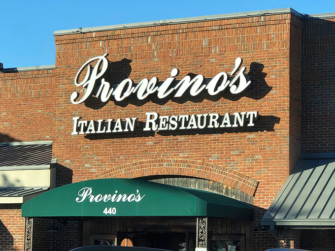 The brick facade of Provino's welcomes you like an old friend who happens to make the best pasta in town. 