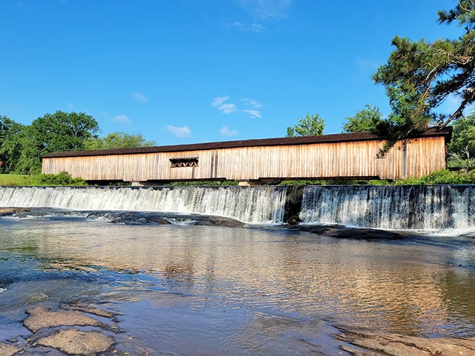 Where rushing waters meet historic craftsmanship&mdash;Watson Mill Bridge stands as Georgia's longest covered bridge, offering a postcard-perfect scene in any season.