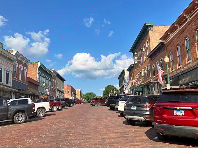 Mount Carroll's brick-paved Main Street isn't just picturesque&mdash;it's a time machine disguised as infrastructure. Small-town America at its most authentic.