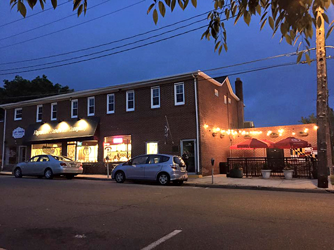The Maryland flag-adorned awning isn't just patriotic flair&mdash;it's your first clue that local pride and serious sandwich craftsmanship await inside.