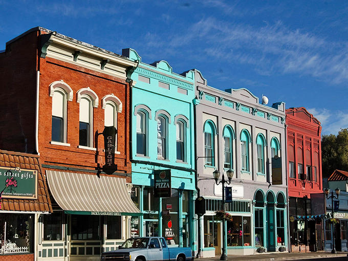 Main Street's candy-colored facades aren't just Instagram bait&mdash;they're living history where locals still gather for gossip and surprisingly good pizza.