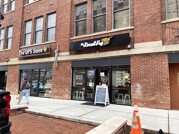 The unassuming storefront of The Local Fry beckons from its brick building home. Like all great food discoveries, it doesn't need neon lights to announce its brilliance.