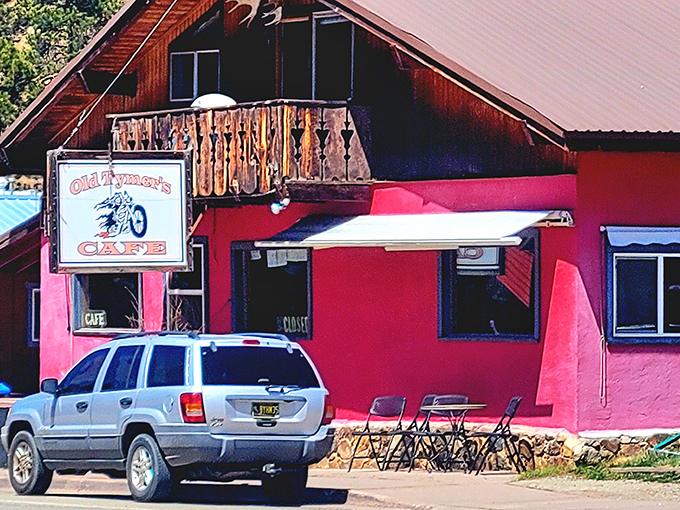 Behold the pizza that proves Old Tymers isn't just a breakfast joint&mdash;this perfectly melted cheese masterpiece demands your respect. 