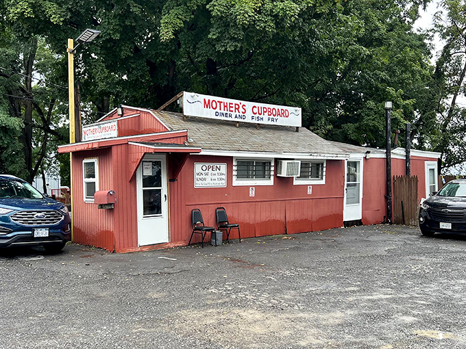 The little red shack that could! Mother's Cupboard's humble exterior hides Syracuse's most ambitious breakfast portions inside those unassuming walls.