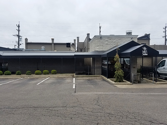 The unassuming entrance to Price Hill Chili promises no frills, just Cincinnati food history waiting behind those doors. Culinary treasures often hide in plain sight.