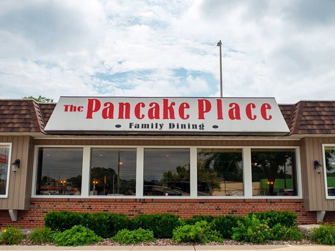 The unassuming exterior of The Pancake Place proves once again that in Wisconsin, culinary treasures often hide in plain sight.