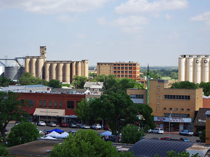 Alva's downtown stretches out under the Oklahoma sky, where wide streets and ample parking feel like luxuries from a bygone era.