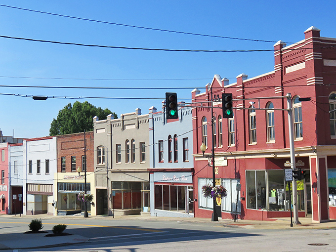 Danville's Main Street looks like a film set where Norman Rockwell and Edward Hopper might meet for coffee, complete with historic brick facades and small-town charm.