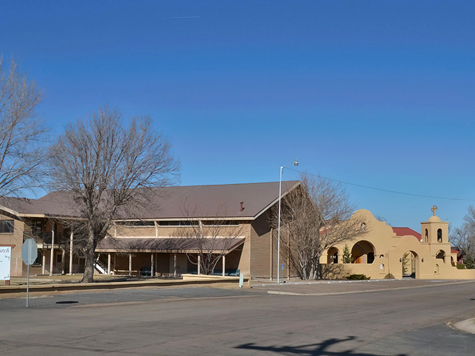 Main Street Springerville unfolds like a Norman Rockwell painting where people still wave from pickup trucks.