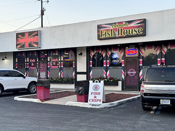 That Union Jack flag isn't just decoration &ndash; it's a promise of authentic British pub grub in sunny Florida.