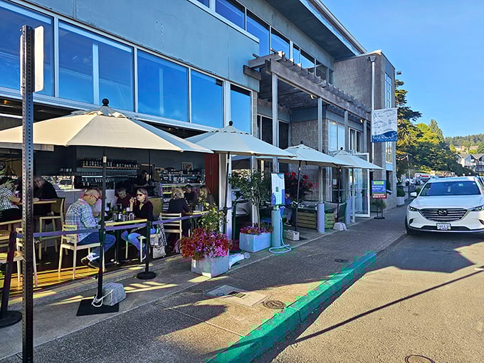 The unassuming exterior of Local Ocean Seafoods belies the culinary treasures within. Like finding a pearl in an oyster, Newport's seafood sanctuary awaits.