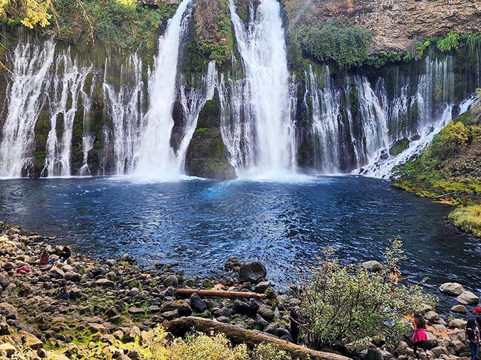 Nature's masterpiece in full display &ndash; Burney Falls cascades 129 feet with such ethereal beauty that you'll wonder if someone slipped something into your trail mix.
