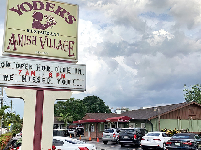 The unassuming exterior of Yoder's belies the culinary treasures within&mdash;like finding a Michelin experience hiding in plain sight. 