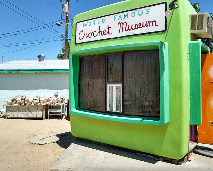 That lime-green glow isn't a mirage &ndash; it's your gateway to California's most wonderfully weird yarn adventure. 