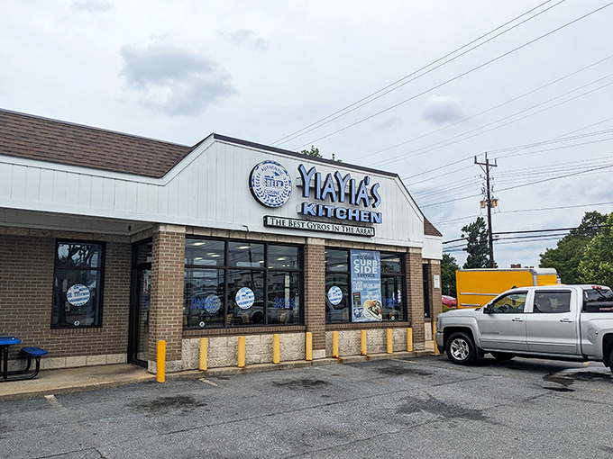 Tucked into an unassuming strip mall, YiaYia's Kitchen boldly proclaims its gyro supremacy with a sign that's as confident as the flavors waiting inside.