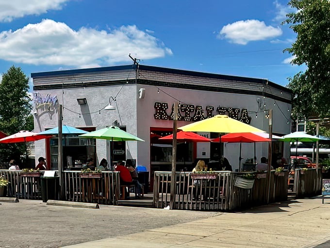 The marquee-style "KATALINA'S" sign glows with promise, like a Broadway show where breakfast is the star and your taste buds get front-row seats.