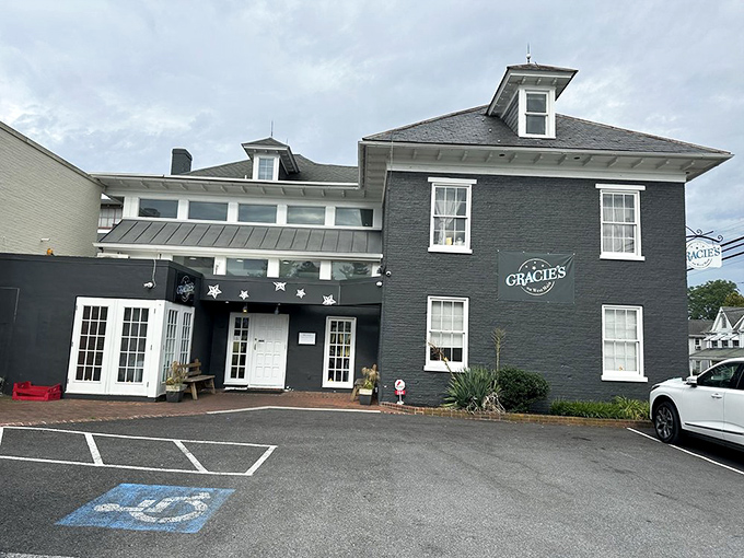 The charcoal-gray exterior of Gracie's might not scream "breakfast paradise," but that's exactly why locals treasure this unassuming gem in Leola.