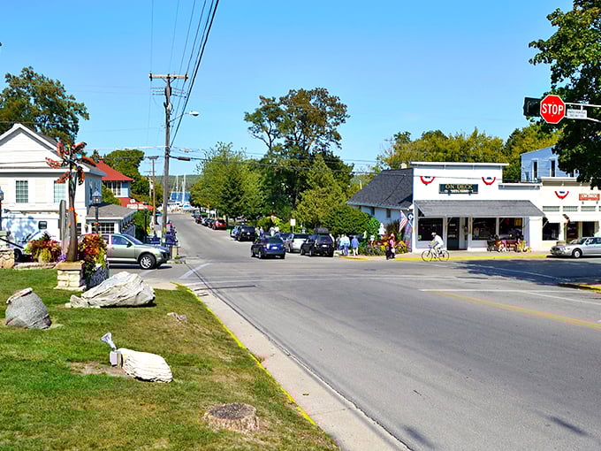 Main Street whispers small-town secrets as it winds toward the harbor. Fish Creek's charm isn't manufactured&mdash;it's marinated in generations of genuine Wisconsin hospitality.