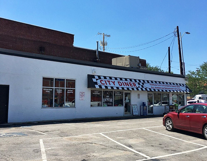 The classic black-and-white checkered awning isn't trying to be retro&mdash;it just is. City Diner stands as a beacon of breakfast hope in Kansas City.