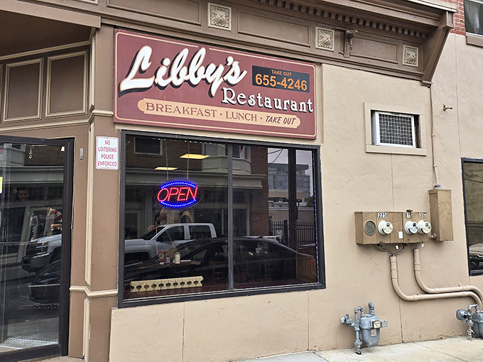 The unassuming storefront of Libby's Restaurant beckons with its classic signage and glowing "OPEN" sign&mdash;a breakfast beacon that's been drawing Wilmington locals for generations. 